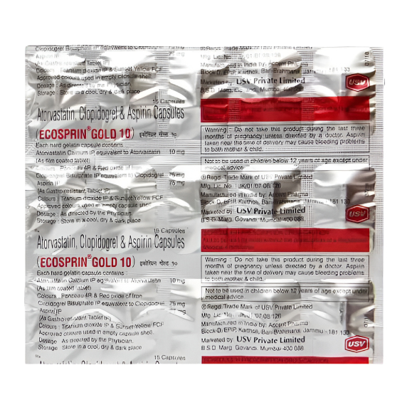 Ecosprin Gold 10 | $0.50/Pill – ZaraMeds